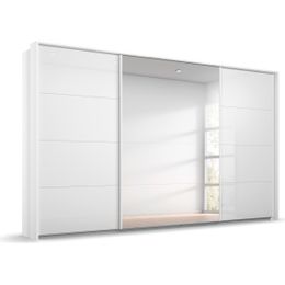 Schwebetürenschrank Rauch, B:323cm H:233cm T:68cm, weiß, Holzwerkstoff, Schränke, "Kleiderschrank Schrank Garderobe OTELI inkl. 3 Innenschubladen",