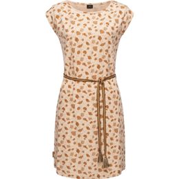 Ragwear Damen Sommerkleid "Manndy Dress", beige, Gr. XXL, Material: 50% Baumwolle, 50% Polyester, Kleider, Jersey-Kleid in maritimer Optik
