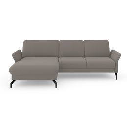 Sit & More Ecksofa SIT & MORE, B:253cm H:84cm T:165cm, braun, Wohnzimmer, Sofas, "Fashion L-Form", wahlweise mit Kopfteilverstellung und Vorziehsitz, motorisch