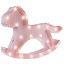 MARQUEE LIGHTS LED Dekolicht "Hobbyhorse", 19, H: 22cm, 1 Stk., pink, Leuchten, Wandlampe, Tischlampe Schaukelpferd 19 Leuchtmittel - 31x22 cm
