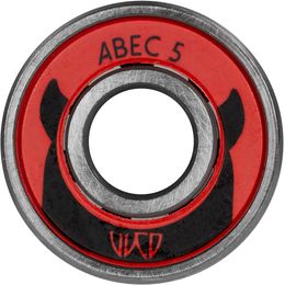WICKED Kugellager "ABEC 5 Freespin - 16-pack", 16 Stk., silber, W&auml;lzlager