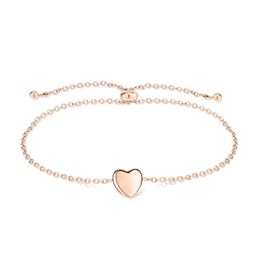 Tamaris Damen Armband "Schmuck Geschenk Edelstahl Armkette Bold Hearts Herz", 23cm, Edelstahl, rosa, Edelstahl, Armb&auml;nder
