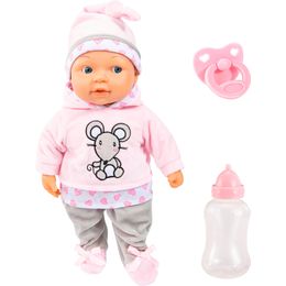 BAYER Baby Babypuppe "Lisa Magic Eyes, 38 cm", rosa, Puppen