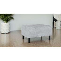Polsterhocker Home Affaire, B:70cm H:44cm T:50cm, grau, 100% Polyester, Hocker, "Glandine"