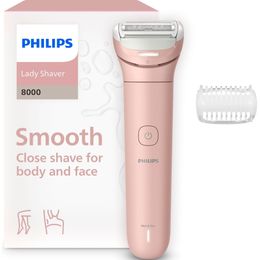 Philips Elektrok&ouml;rperrasierer "Lady Shaver Series 8000 BRL129/00", rosa, B:9cm H:19cm T:6cm, Elektrorasierer, kabelloser Rasierer, nass und trocken,