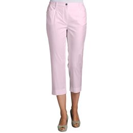 GOLDNER Damen 7/8-Hose "Kurzgr&ouml;&szlig;e Leichte 7/8 Baumwoll-Hose Anna"geranie, Gr. 27, Obermaterial: 98% Baumwolle CO. 2% Elasthan EL., Hosen