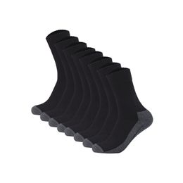 Camano Damen Sneakersocken "Socken 8er Pack", Gr. 39, schwarz, Obermaterial: 47% Polyester PES. 37% Baumwolle CO. 15% Polyamid PA. 1% Elasthan EL.,
