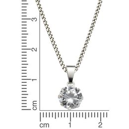 Firetti Damen Kette mit Anh&auml;nger "Schmuck Geschenk Silber 925 Halsschmuck Halskette Panzerkette Herz", Silber 925 (Sterlingsilber), L: 45, bunt,