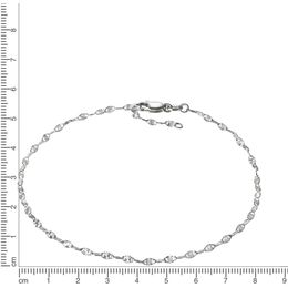 Firetti Damen Fu&szlig;kette "Schmuck Geschenk Silber 925 K&ouml;rperschmuck Pl&auml;ttchenkette Stern Motiv", Silber 925 (Sterlingsilber), silber, Silber 925