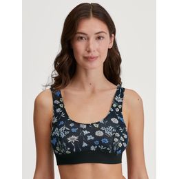 Calida Damen Bustier "Elastic Trend", Gr. S, schwarz, Single Jersey, Obermaterial: 94% Baumwolle, 6% Elasthan, BHs, Baumwollmix, Single Jersey