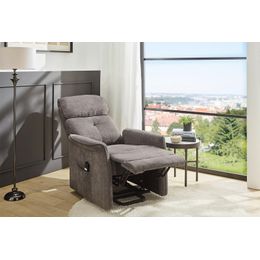 Jockenh&ouml;fer TV-Sessel, B:80cm H:112cm T:92cm, grau, JOCKENH&Ouml;FER GRUPPE, Sessel, "Denver, mit elektromotorischen Verstellfunktionen", Aufstehfunktion,