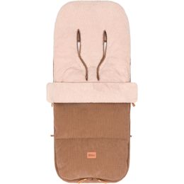 Fußsack fillikid "Kinley Cord/Teddyplüsch, Winterfußsack", Kinder, taupe, Polyester, Fußsäcke