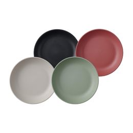 Mepal Suppenteller "Suppenteller Silueta &oslash; 21 cm 4er Set", L:21cm, bunt, Speiseteller