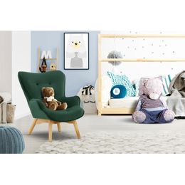 Sessel Home Affaire, B:58cm H:67cm T:68cm, gr&uuml;n, Sessel, "Duca Mini", in kleiner Ausf&uuml;hrung f&uuml;r Kinder