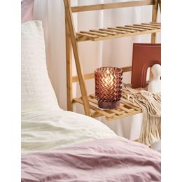 PAULEEN LED Tischleuchte "Sweet Glamour mobile Rose Glas/Metall", 1, &Oslash; 11cm H: 15cm, rosa, Leuchten, E14, Timer Batterie