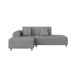 Ecksofa OTTO HOME, B:258cm H:85cm T:168cm, grau, 100% Polyester, Wohnzimmer, Sofas, "Suyala", L-Form mit Hocker