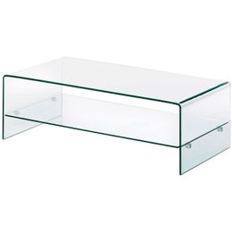 Couchtisch PAROLI, B:110cm H:38cm T:60cm, transparent, Wohnzimmer, Tische, "Willi"
