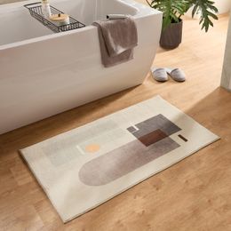 Badematte Gino Falcone, H:7mm, grau, Polyester, Badematten, "Ariella GF-150", Badteppich, bedruckt, modernes Design, weich & kuschelig