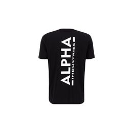 Herren T-Shirt "Backprint T-Shirt"schwarz, Gr. L, Alpha Industries, Shell: 100% Cotton, Shirts