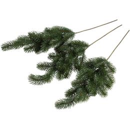 Kunstzweig BOTANIC-HAUS, B:16cm H:60cm T:12cm &Oslash;:16cm, gr&uuml;n, Kunststoff, Kunstpflanzen, "Tannenzweig Nisse"
