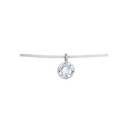 Elli Premium Damen Collier "Choker mit Glas Kristalle Wei&szlig; 925 Sterling Silber", 36,mit Stein, Silber 925 (Sterlingsilber), L: 36, silber, Silber 925