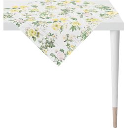 Mitteldecke Apelt, B:100cm L:100cm, gelb, Baumwolle, Polyester, Tischdecken, "6527 SUMMERTIME, Sommerdeko, Sommer", Digitaldruck