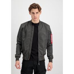 Herren Regen- und Matschjacke "MA-1 LW AOP Rainbow Ref.", grau, Gr. L, Alpha Industries, Obermaterial: 100% Nylon, Futter: 100% Nylon, Jacken