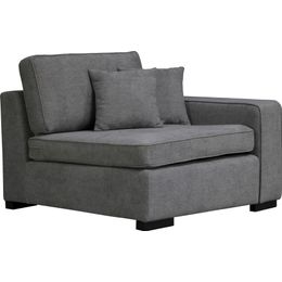 Sofaelement Home Affaire, B:110cm H:86cm T:100cm, grau, Polsterelemente, "Skara", Modul zum eigenen Zusammenstellen, in vielen Bezugsqualit&auml;ten