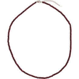 Firetti Damen Collier "Schmuck Geschenk Silber 925 Halsschmuck Halskette Edelstein", Silber 925 (Sterlingsilber), L: 50 B: 3mm, rot, Silber 925