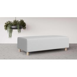 Polsterhocker OTTO HOME, B:153cm H:46cm T:66cm, grau, 100% Polyester, Hocker, "Suyala"