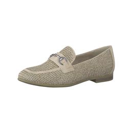 Marco Tozzi Damen Slipper "Marco Tozzi Slipper Lederimitat/Textil", Gr. 40powder, Lederimitat, Textil, Schuhe