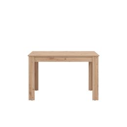 Esstisch Home Affaire, B:120cm H:77cm T:80cm, braun, K&uuml;che, Tische, "Hamar Esszimmertisch 120x80, Wei&szlig; oder Eiche Holz K&uuml;chentisch", Verl&auml;ngerbar