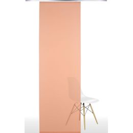 Schiebegardine Liedeco, B:60cm H:245cm, orange, Polyester, Wohnzimmer, Gardinen, HxB: 245x60, ohne Paneelwagen