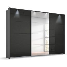 Schwebet&uuml;renschrank Rauch, B:278cm H:233cm T:68cm, grau, Holzwerkstoff, Schr&auml;nke, "Kleiderschrank Schrank Garderobe OTELI inkl. 3 Innenschubladen",