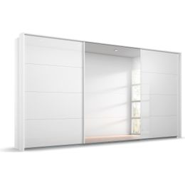 Schwebetürenschrank Rauch, B:368cm H:233cm T:68cm, weiß, Holzwerkstoff, Schränke, "Kleiderschrank Schrank Garderobe OTELI inkl. 3 Innenschubladen",