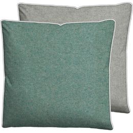 Kissenbezug Biberna, B:40cm L:40cm, braun, Flanell, Obermaterial: 100% Baumwolle, Outdoor, Kissenbez&uuml;ge, "Hermal Flanell mit Rei&szlig;verschluss,