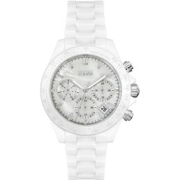 BOSS Damen Multifunktionsuhr "NOVIA CERAMIC", wei&szlig;, Armbanduhren, Quarzuhr, Damenuhr, Herrenuhr Armbanduhr, Keramik