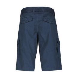 Lerros Herren Bermudas "Lerros Unifarbene Cargobermuda mit G&uuml;rtel", blau, Gr. 31, 100% Baumwolle, Hosen