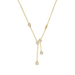 Michael Kors Damen Kette mit Anh&auml;nger "Schmuck Geschenk Silber 925 Halsschmuck BRILLIANCE", Silber 925 (Sterlingsilber), L: 45,5 B: 1mm, gold, Silber