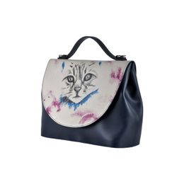 DOGO Damen Henkeltasche "Handy Umh&auml;ngetasche Deepness Schultertasche"schwarz, Kunstleder, Taschen, Handgefertigt