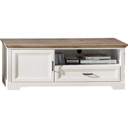 Lowboard Innostyle, B:143cm H:54cm T:51cm, wei&szlig;, Holzwerkstoff, MDF, Wohnzimmer, Sideboards, "Jasmin", Breite 143 cm, 1 Holzt&uuml;r, 1 Schubkasten, 1