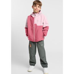 Jack Wolfskin Jungen Outdoorjacke "TURBULENCE HOODED JKT K", pink, Gr. 164, OBERSTOFF: 100% POLYESTER; ABSEITE: 100% POLYESTER; Futter: 100%