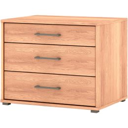 Nachtkommode Musterring, braun, Sideboards, "Sorrent Nachttisch, Nachtschrank, mit Schubladen, teilmassiv, 60 cm"