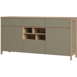 Sideboard Home Affaire, B:164cm H:85cm T:39cmeukalyptus skandi, Wohnzimmer, Sideboards, "Stranda, moderner Schrank, Kommode im Scandi-Style, 165 cm