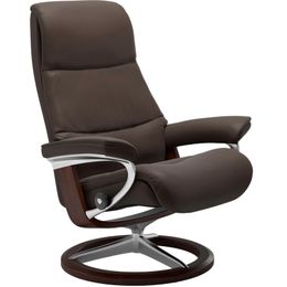 Relaxsessel stressless, B:78cm H:108cm T:78cm, braun, Leder BATICK: BATICK ist ein leicht korrigiertes, durchgef&auml;rbtes und genarbtes M&ouml;belleder, bei