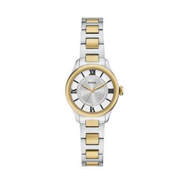 Fossil Damen Quarzuhr "GILMORE", gold, Armbanduhren, Armbanduhr, Damenuhr, Edelstahlarmband, analog