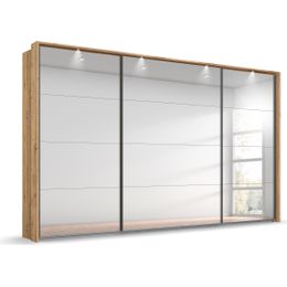 Schwebet&uuml;renschrank Rauch, B:323cm H:214cm T:68cm, braun, Holzwerkstoff, Schr&auml;nke, "Kleiderschrank Schrank Garderobe OTELI inkl. 3 Innenschubladen",