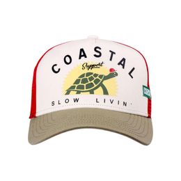 Trucker Cap COASTAL "Coastal Trucker Cap HFT Support Slow", Damen, Gr. onesize, lightkhaki, 60% Baumwolle, 40% Polyester, Caps