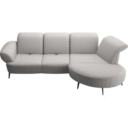Sit & More Ecksofa SIT & MORE, B:313cm H:91cm T:208cm, grau, 95%Polyester 5%Polyamid, Wohnzimmer, Sofas, "Dance, L-Form, inkl. Sitztiefenverstellung", inkl.