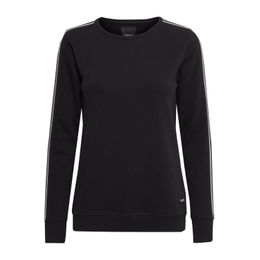 oxmo Damen Longpullover "Sweatshirt OXGabita", schwarz, Gr. S, Obermaterial: 60% Baumwolle CO. 40% Polyester PES., Sweatshirts